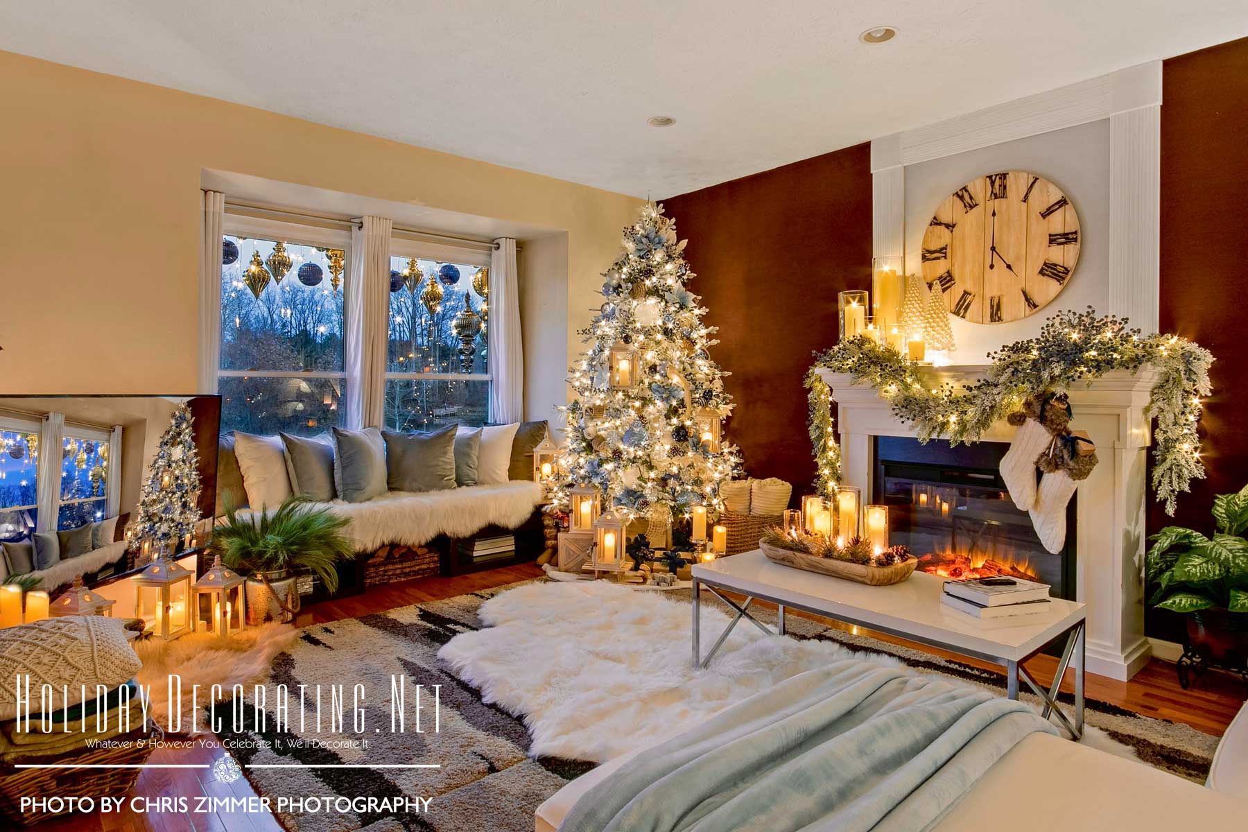 HolidayDecorating.Net | 2024 Magical Cozy Winter Wonderland Home Tour ...